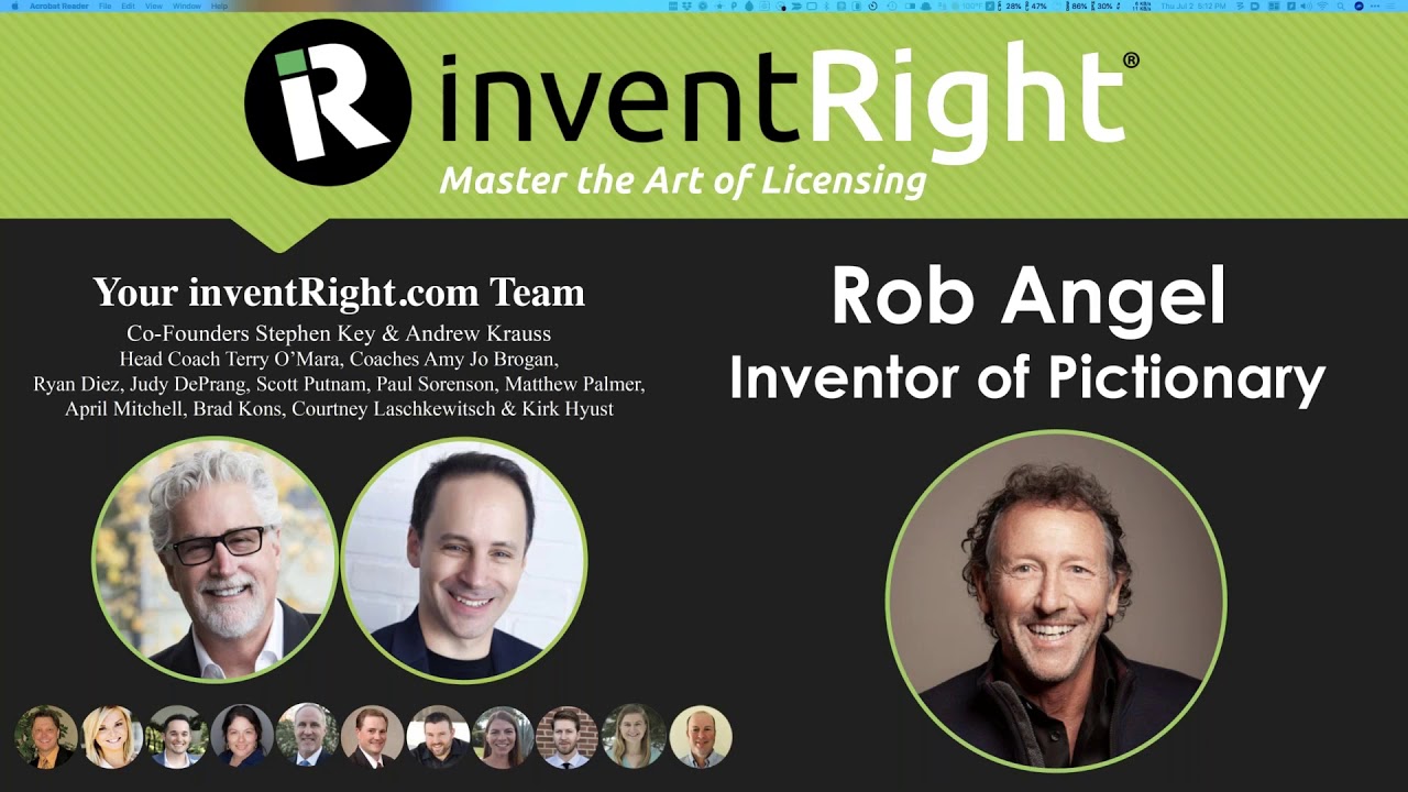 Rob Angel - Inventor of Pictionary (inventRight Webinar) - YouTube