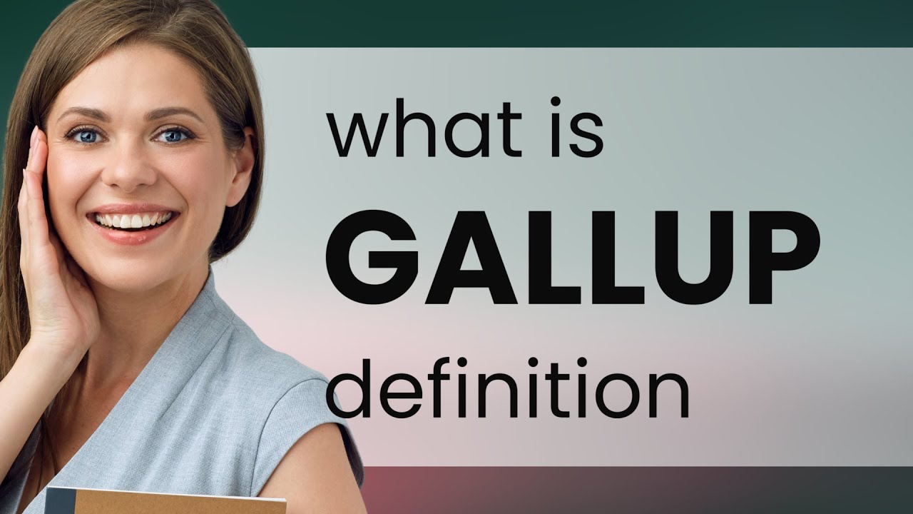 Gallup | definition of GALLUP - YouTube