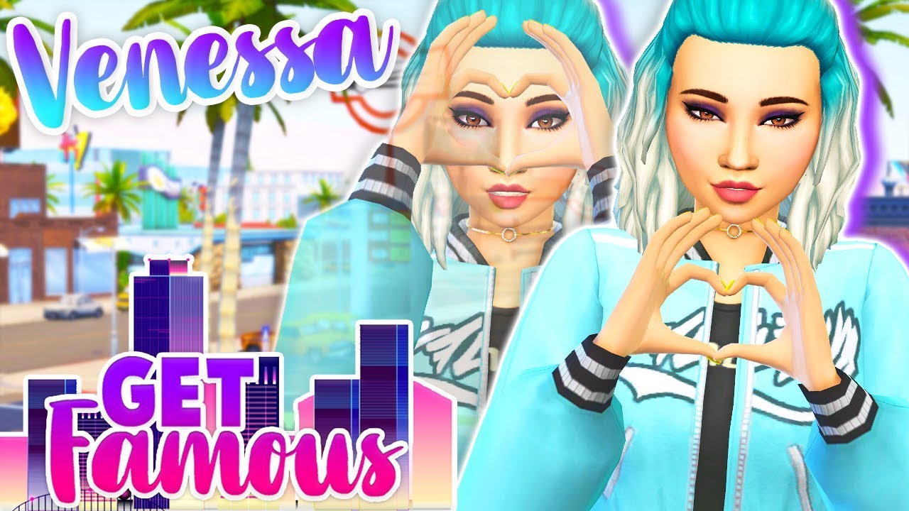 VENESSA'S NEW LOOK!💙 // GET FAMOUS | TOWNIE MAKEOVER - THE SIMS 4 - YouTube