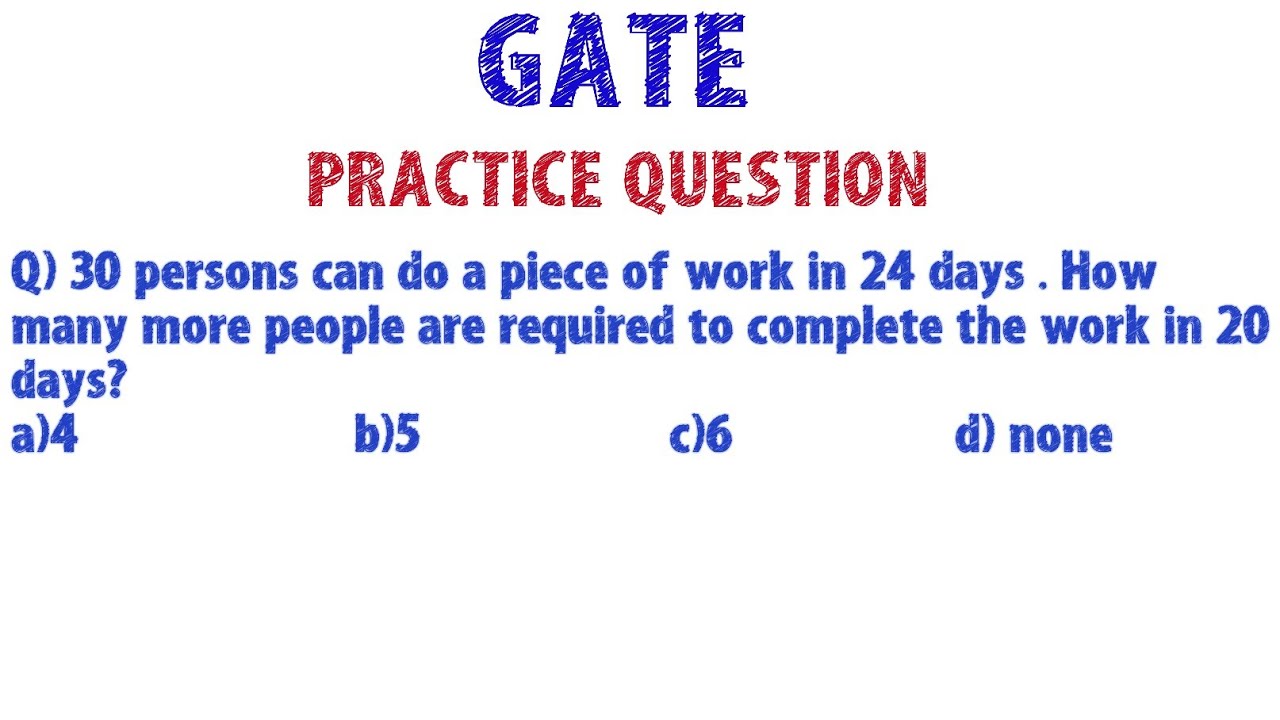 GATE ( GENERAL APTITUDE ) PRACTICE QUESTIONS FOR ALL BRANCHES - YouTube