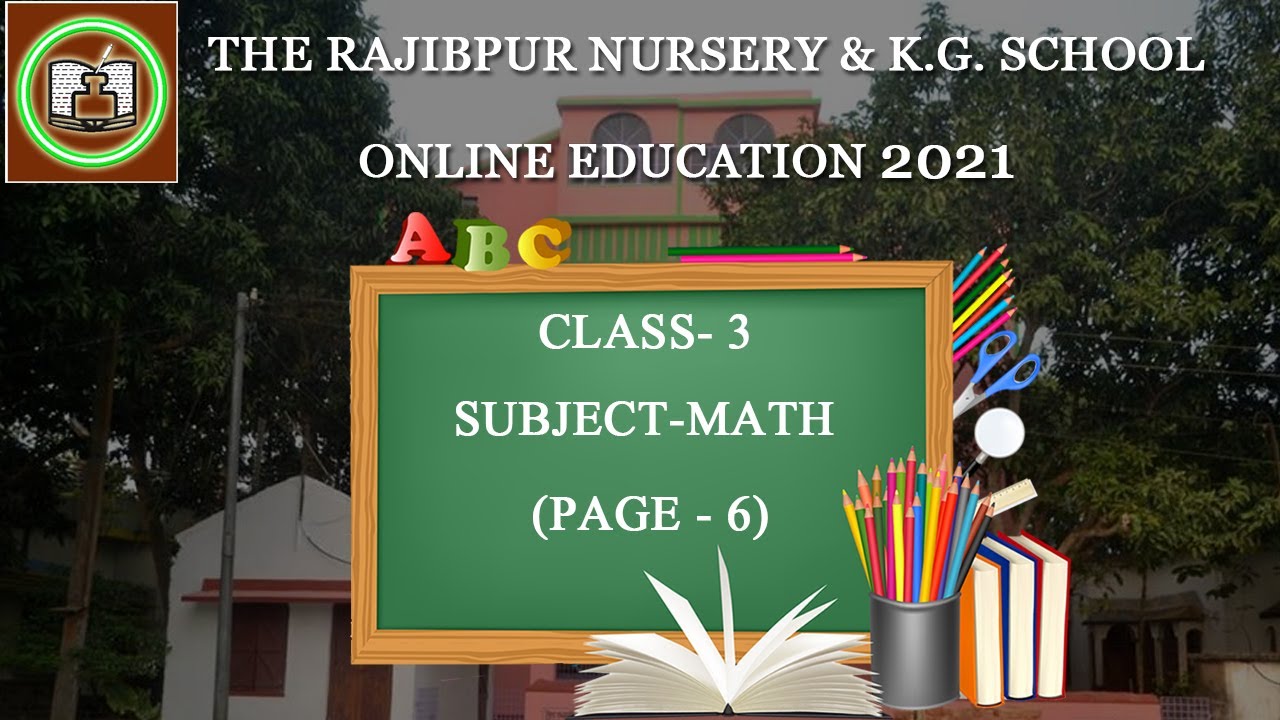 Class 3 Math Page 6 YouTube class-3-math-page-6-youtube