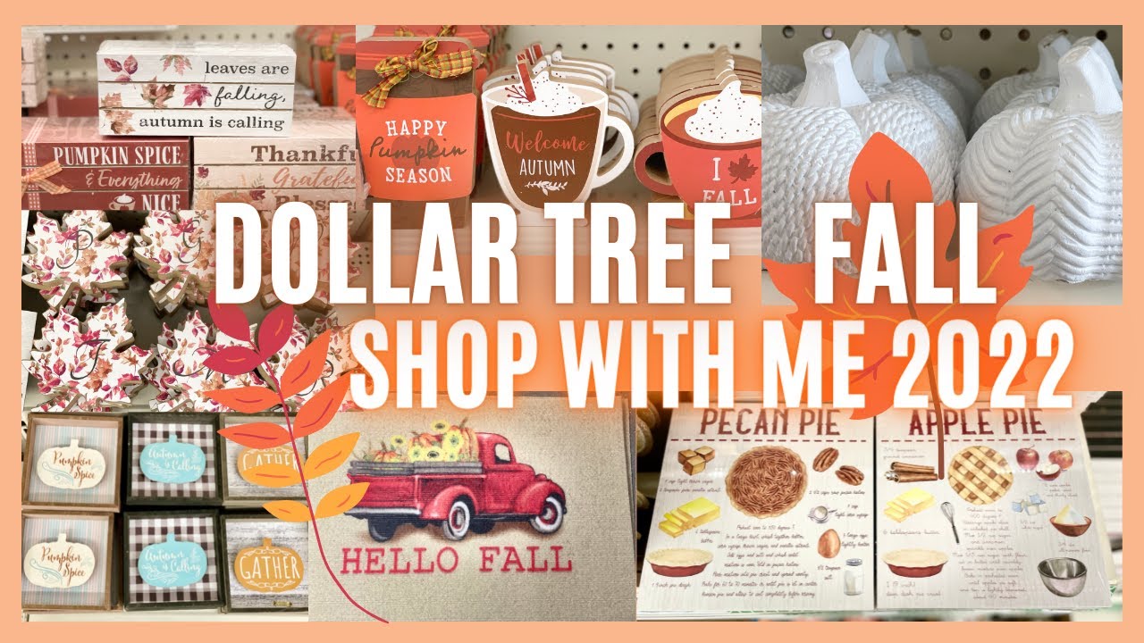 NEW Dollar Tree FALL Shop With Me 2022 | Fall Decorations!! MUST SEE ...
