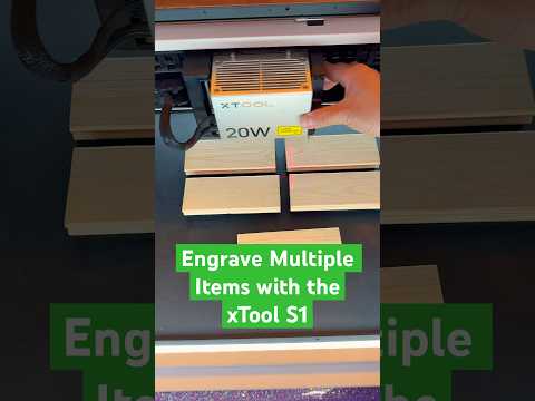 Engraving Multiple Items With the xTool S1 #xtool #xtoolengraving #laserengraving