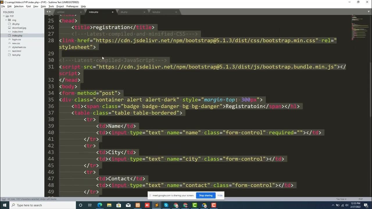 PHP Session 4 - Insert Data into Database Using POST Method - YouTube