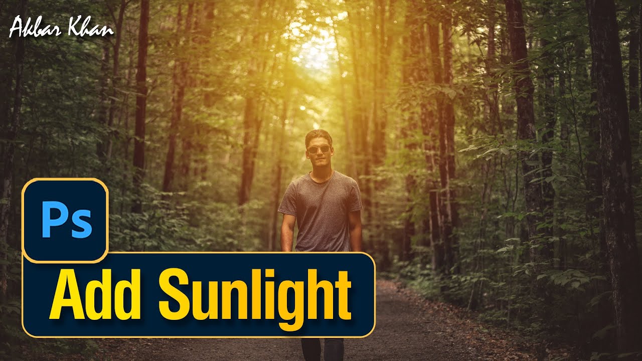 Add Sunlight Effect to Photos in Photoshop - YouTube