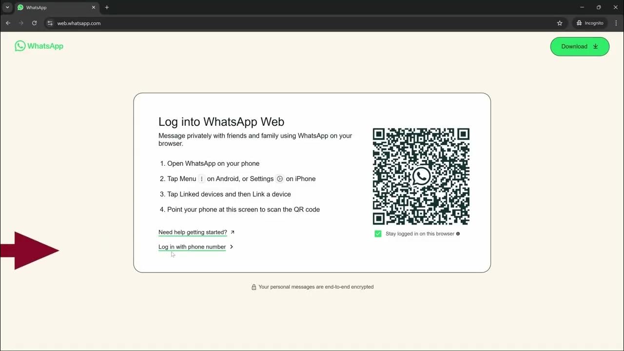 How to Log In to WhatsApp Without QR Code | No Scan Needed! - YouTube
