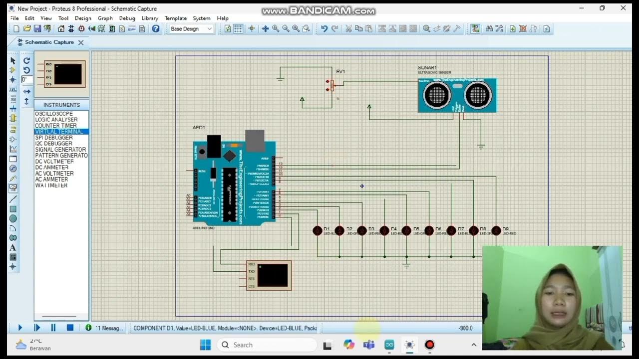 Membuat SIMULASI LED dengan SENSOR pada ARDUINO UNO dan PROTEUS - YouTube