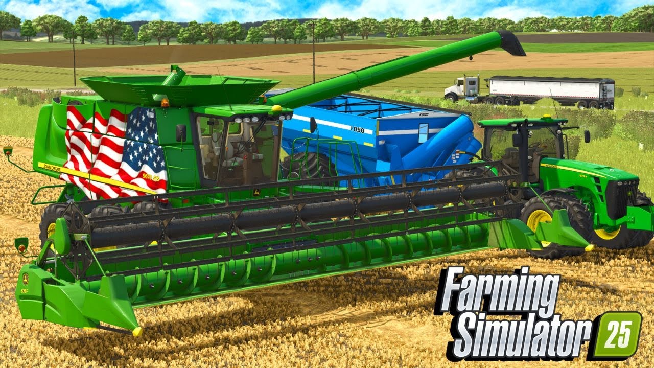 I Start Wheat Harvest On The 2000's Farm? | Farming Simulator 25 - YouTube