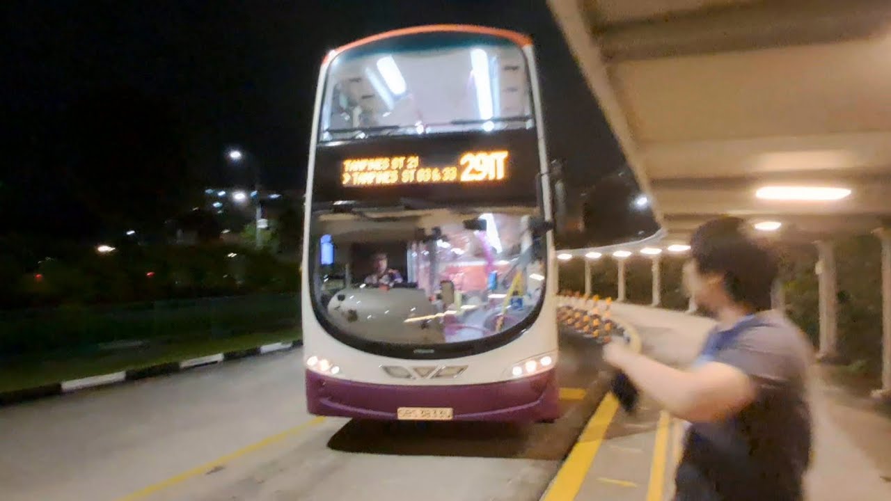 SBS Transit [SBS3833U] SVC 291T Ride from Tampines Bus Interchange to ...