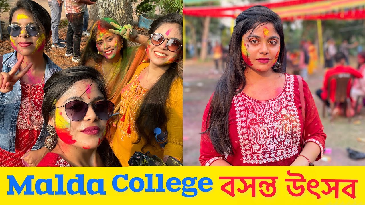 Basanta ese geche Bengali Vlog Malda college basanta utsav 🌹 - YouTube