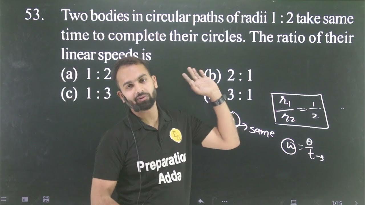 Q-53 Motion for 11th entrance for AMU : Two bodies in circular paths of ...
