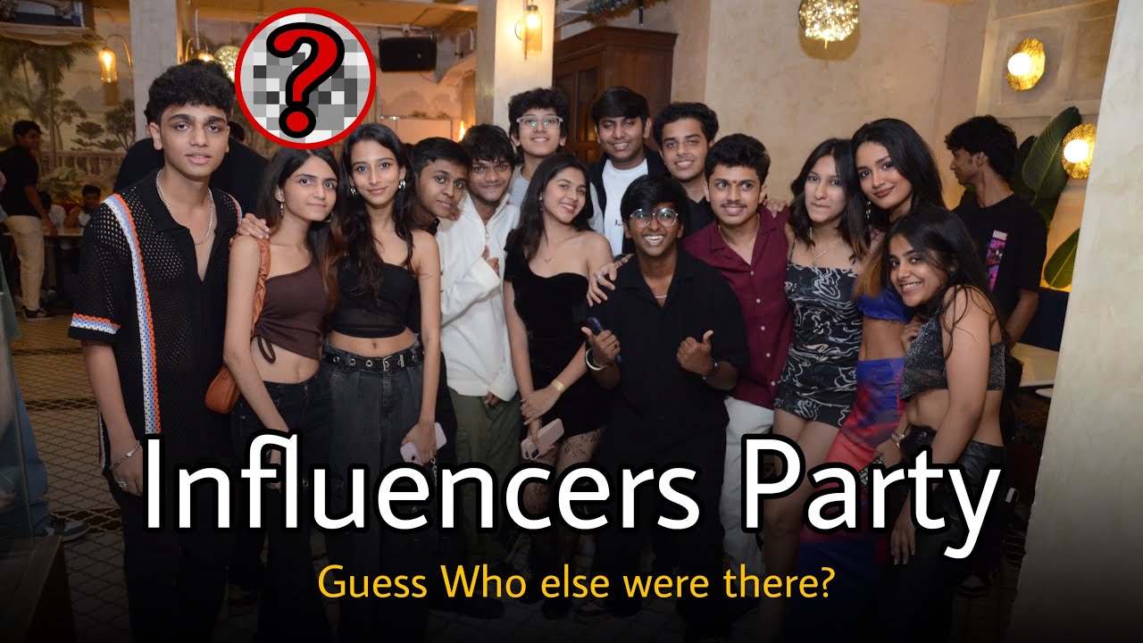 I Attended Influencer Party | The Kunal Vishwakarma | Tirth Joisher ...