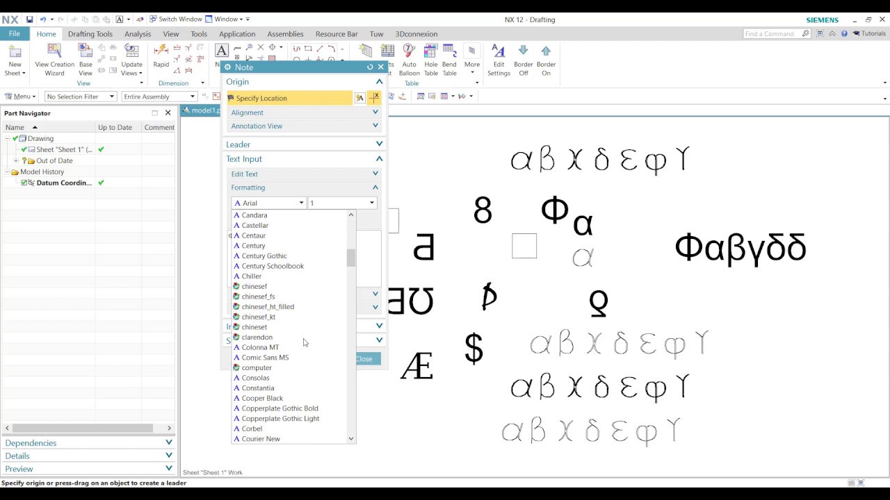 NX Drafting Inserting Symbol Using Note YouTube NX Drafting Inserting Symbol Using Note YouTube