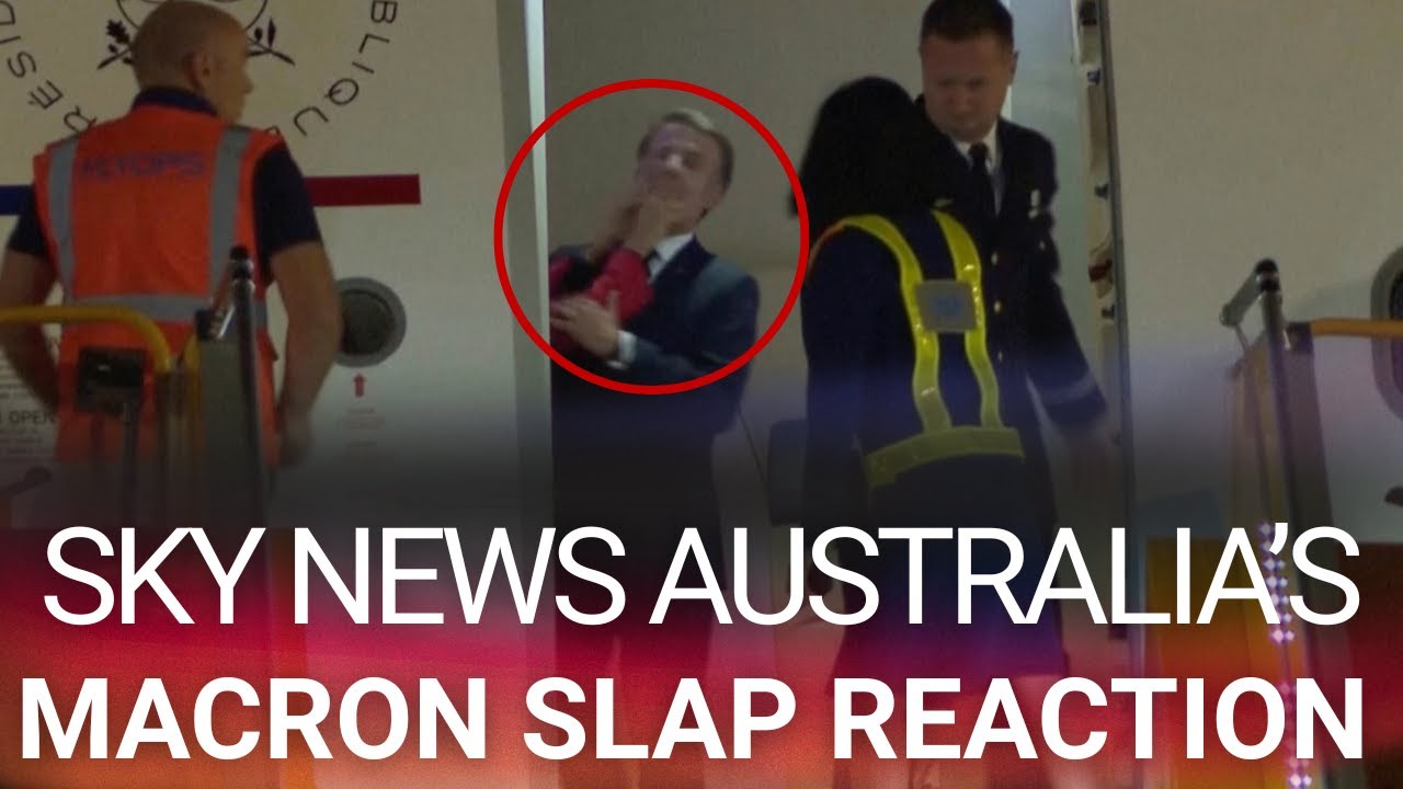 Sky News Australia hosts' best reactions to shocking Macron slap - YouTube