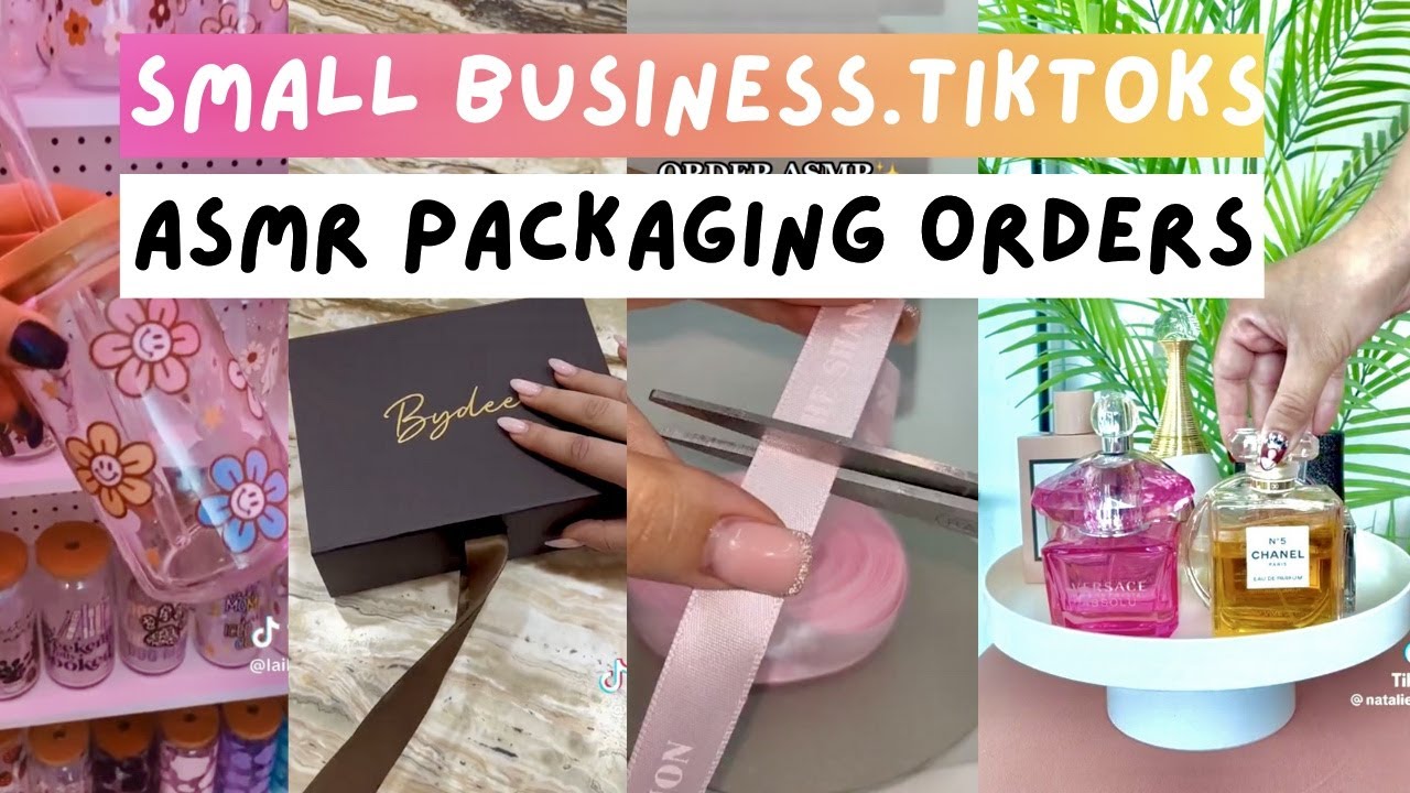 Asmr Packaging Orders!🤍Part:56 | Smallbusiness.tiktoks #smallbusiness # ...
