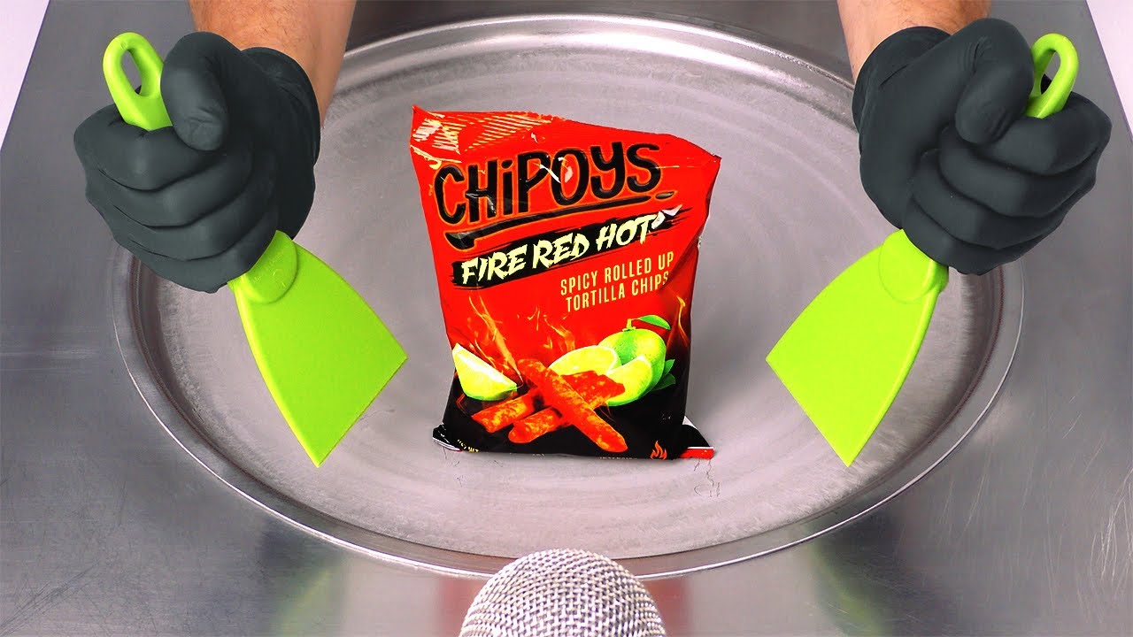 How to make Fire Red Hot Ice Cream Rolls out of Chipoys spicy rolled up ...