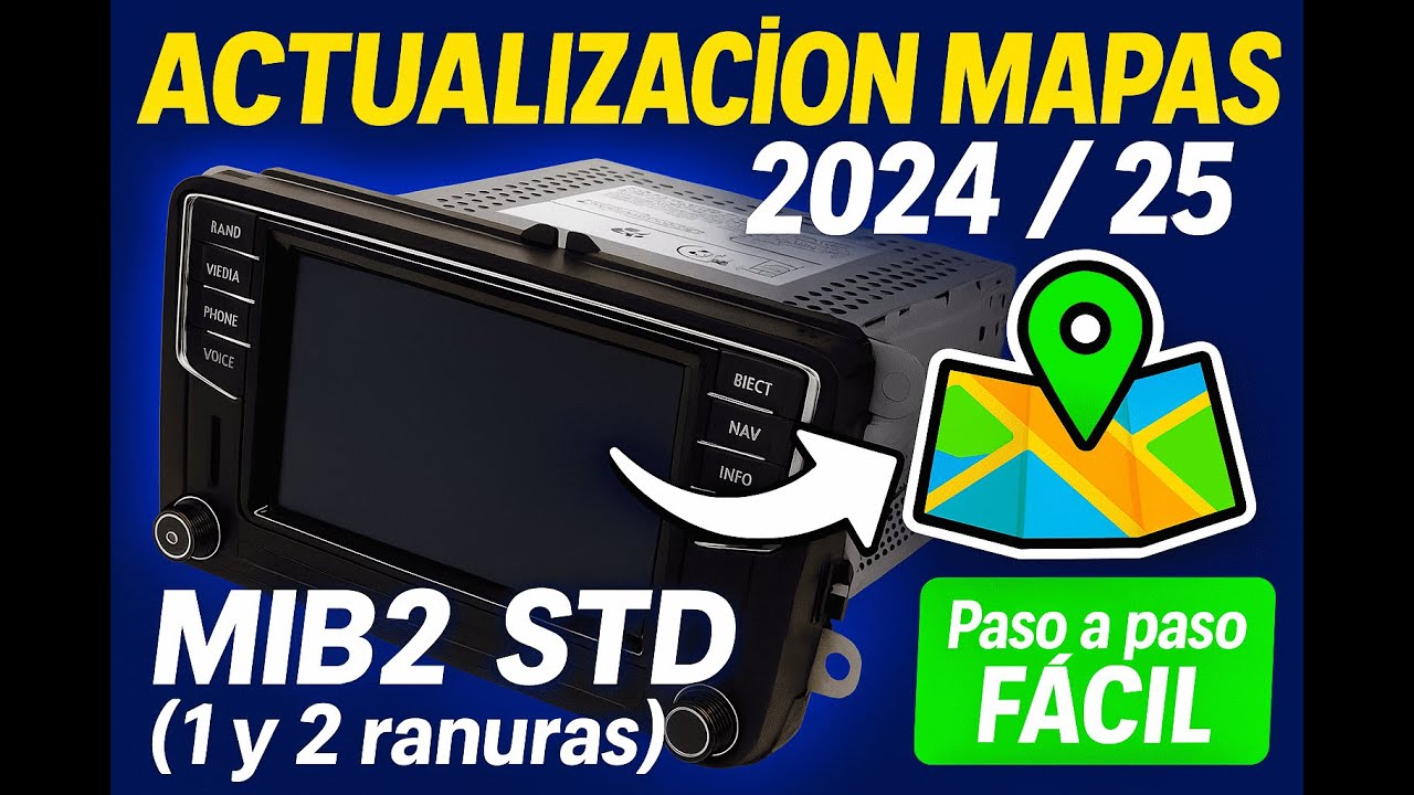 ACTUALIZACION MAPAS 2024 / 25 - MIB2 (1 y 2 ranuras) - Paso a paso ...