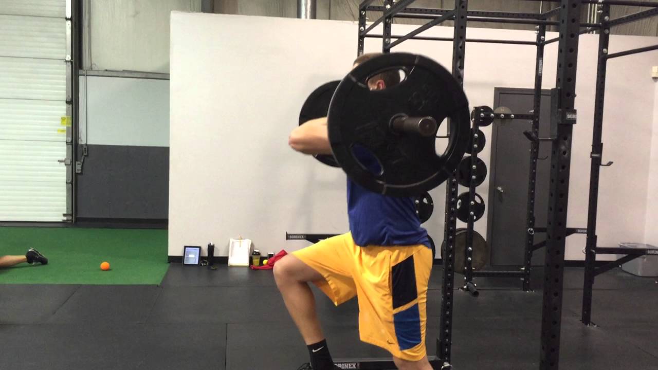 Barbell Anterior Load Step Up - YouTube
