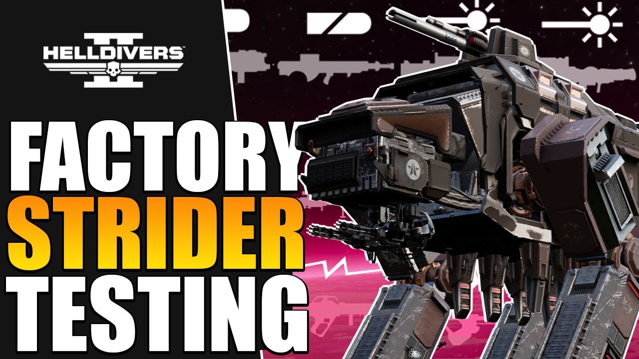 Helldivers 2 - New Factory Strider Support Weapon Testing & Deep Dive ...