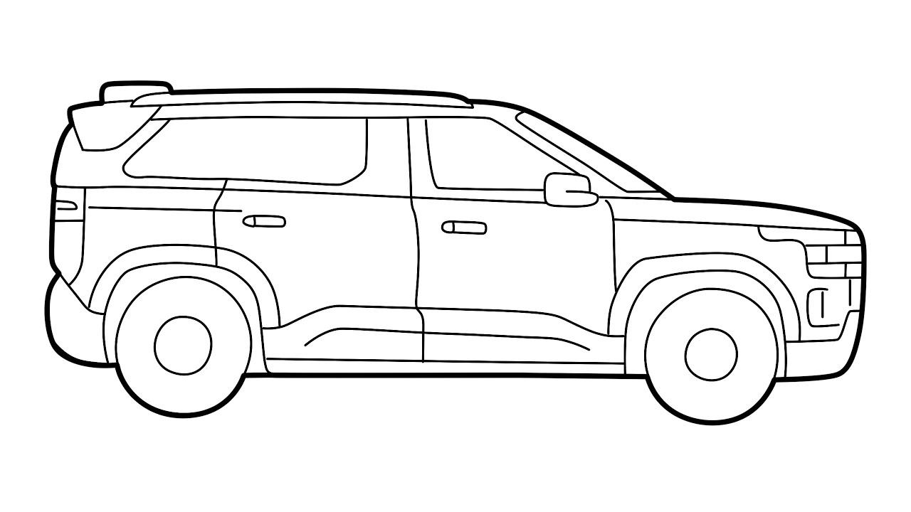 How to draw TATA Sierra 2025 step by step for beginners - YouTube