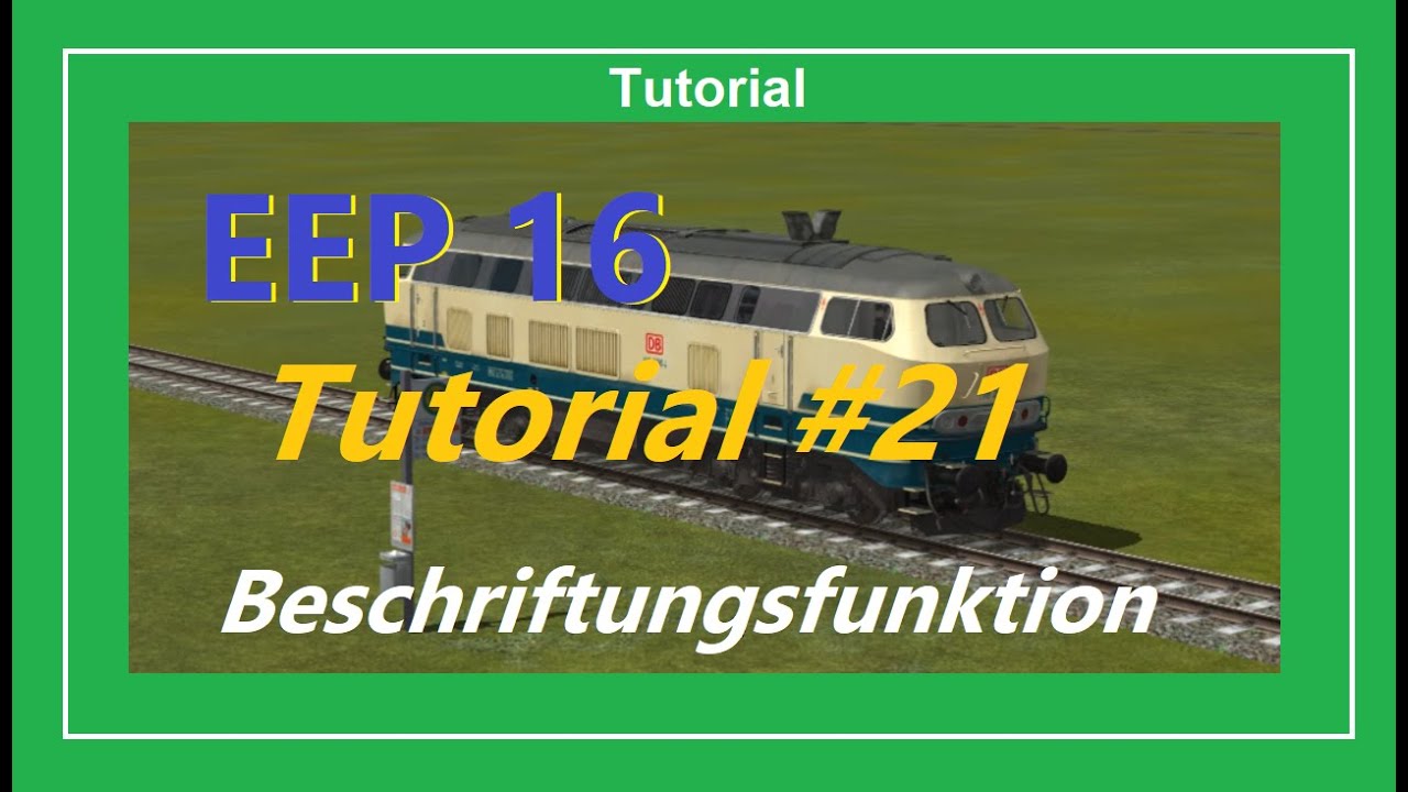 EEP 16 - Beschriftungsfunktion (Tutorial) - YouTube