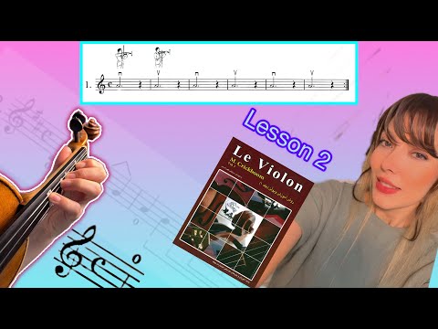 LEARN TO PLAY VIOLIN LESSON 2 : VIOLIN TAB TUTORIAL | CLASSICAL VIOLIN ...