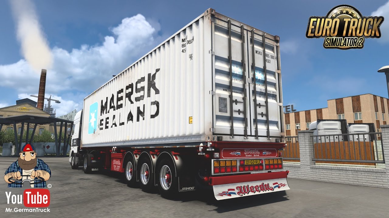 [ETS2 v1.43] Weeda Container Trailer Updated *+50 Skins* - YouTube