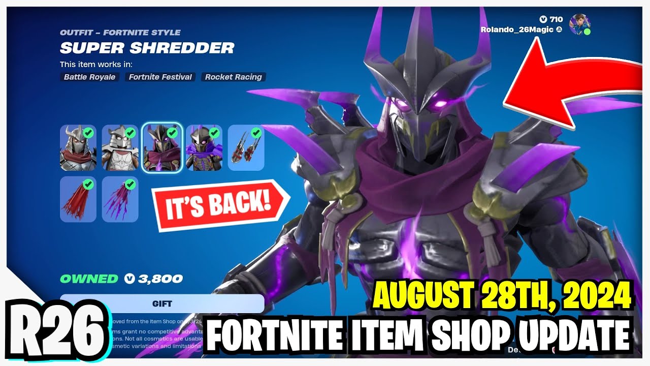 *NEW* Fortnite Item Shop SHREDDER BUNDLE IS HERE! - YouTube