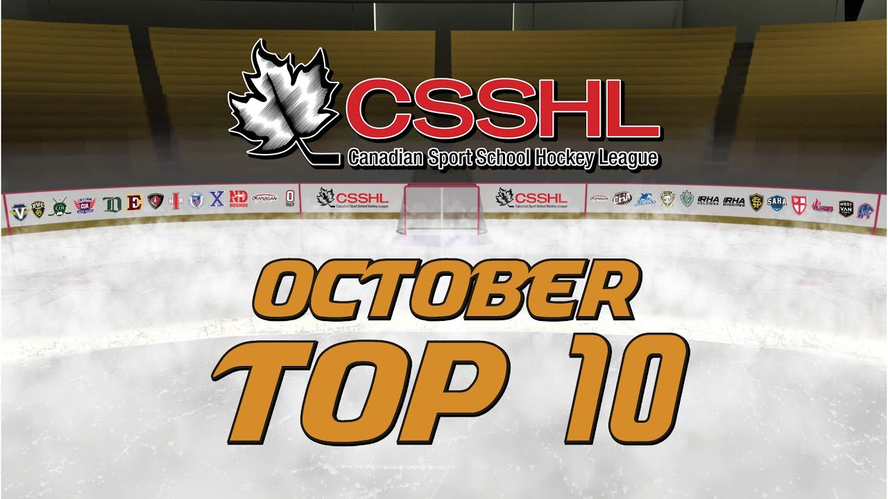 CSSHL Top 10 Plays of the Month - October 2021 | Stand Out Sports ...