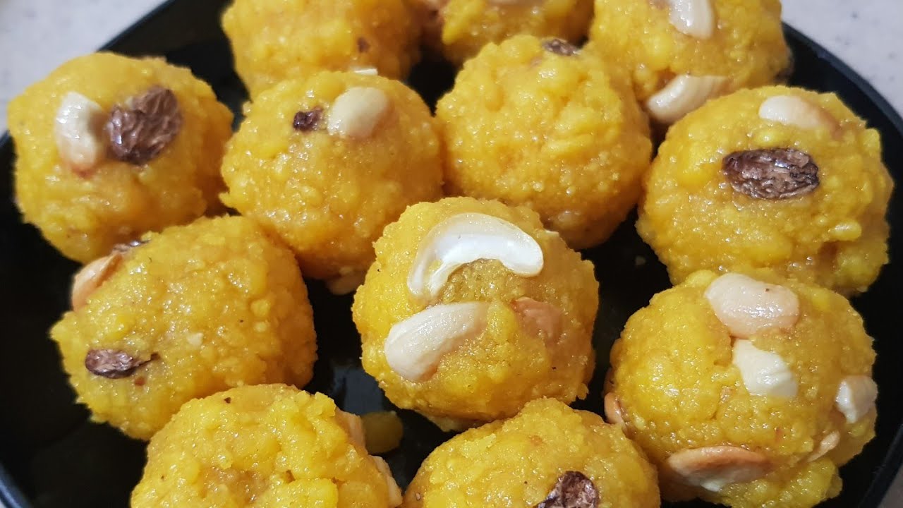 பூந்திகரண்டி இல்லாம பூந்தி லட்டு செய்யலாம்/Boondi ladoo recipe in tamil ...
