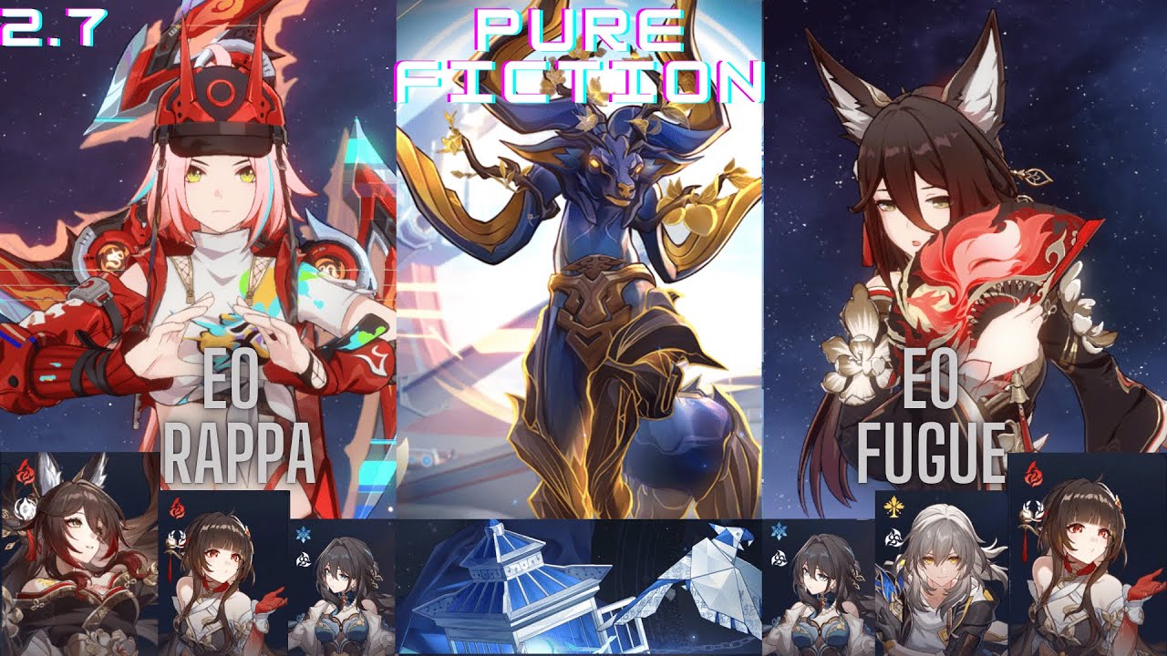 E0 Rappa x Fugue & E0 Lingsha x Fugue Pure Fiction Honkai Star Rail ...