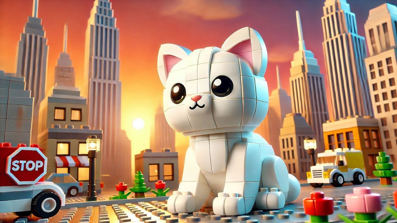 LEGO KITTEN IS SO CUTE☺️😍🐱 #cat #catlover #cutekittystories - YouTube