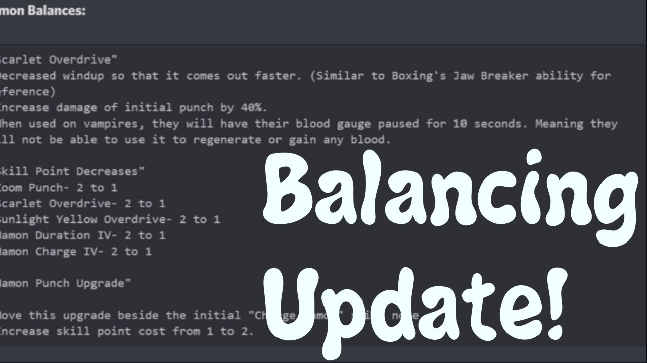 [YBA] Upcoming Balancing Update Info + Everything you need to know ...