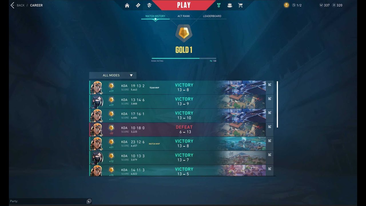 Rank up Game can we go on Gold Rank 2 | Valorant - YouTube