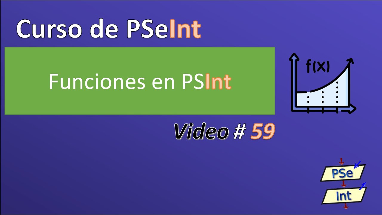 59. Funciones en PSeInt- Definición - YouTube