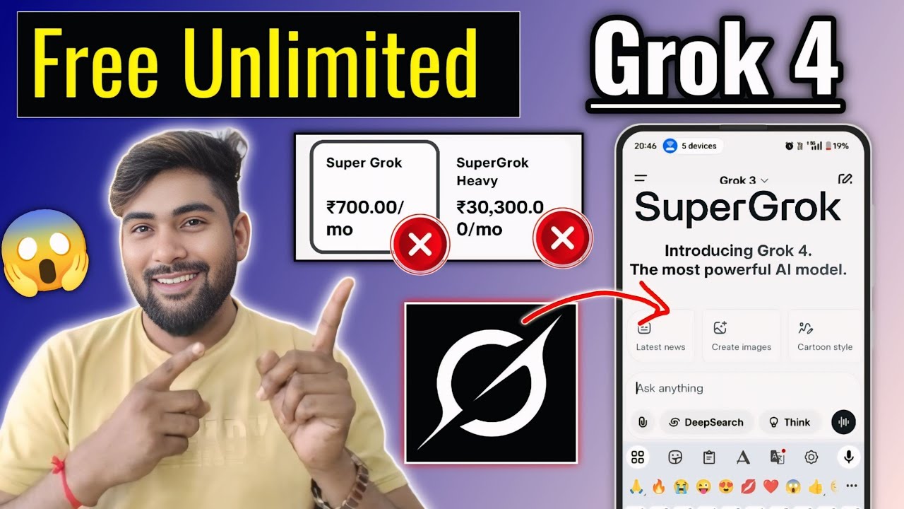How to Use Grok 4 For Free? Unlimited Grok 4 Access For Free - YouTube