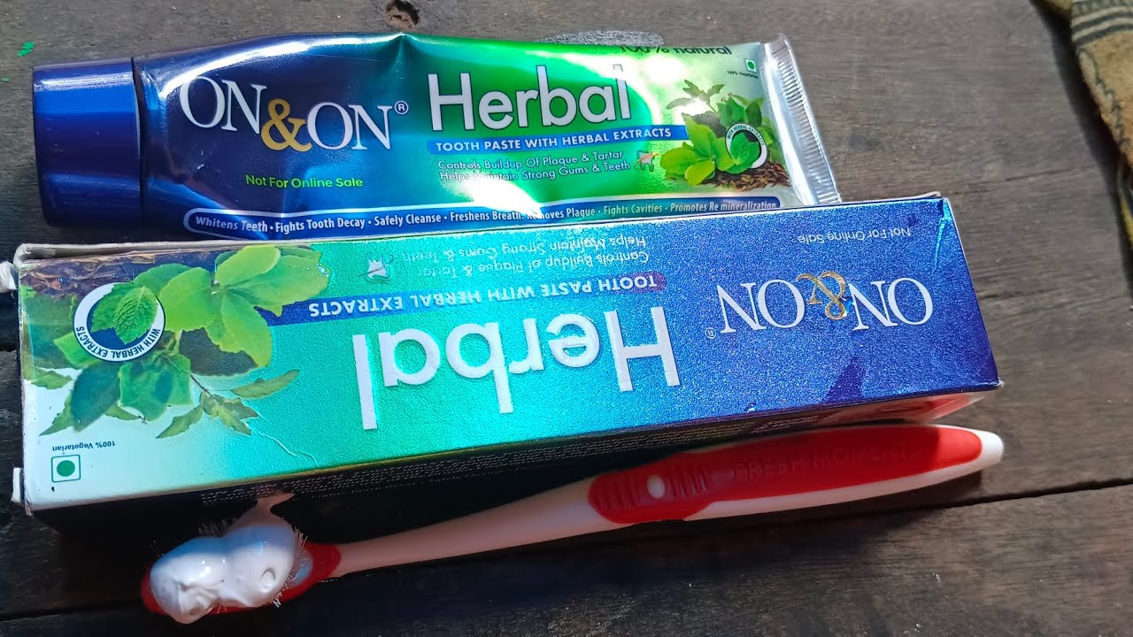 On & On Herbal Toothpaste for all care of your dental problems - YouTube