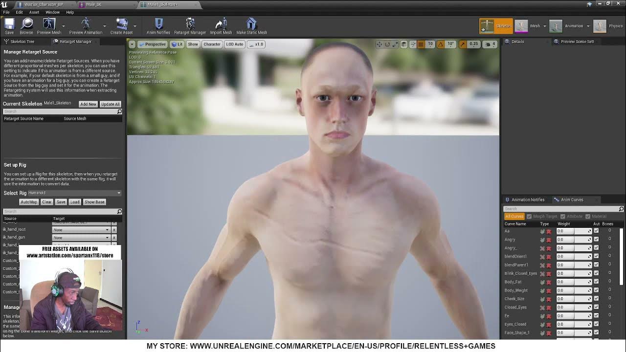Character Customization to Fantasy RPG: Changing character meshes UE4 Tutorial - YouTube