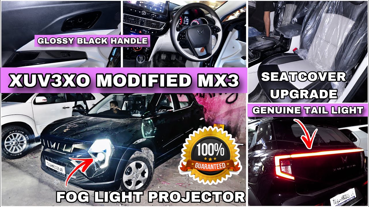 XUV3XO MODIFIED 2024 🔥 MX3 modified🔥 MAHINDRA Xuv3xo genuine parts ...