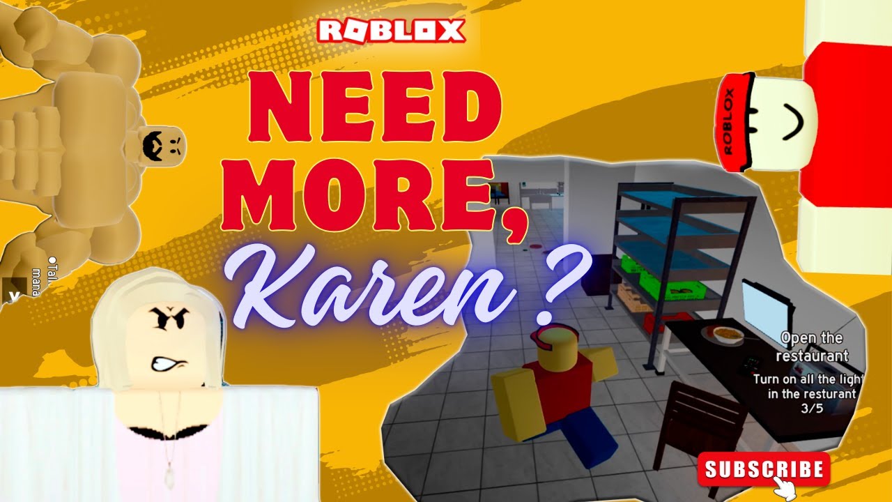 ROBLOX 😡NEED MORE,KAREN?😡 [Full Walkthrough] …The Perfect Hamburger ...