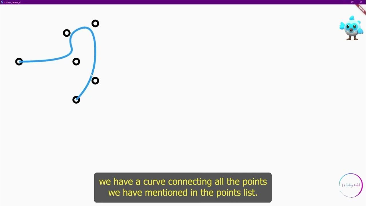 Flutter custompaint basics: Drawing lines and curve part 2 | QuadraticBezierCurve - YouTube