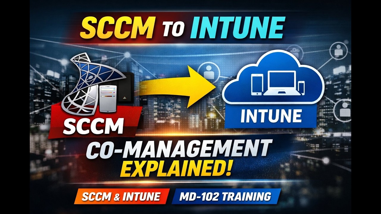 Part-1 | Co-Management Deep Dive | SCCM & Intune Device Management ...