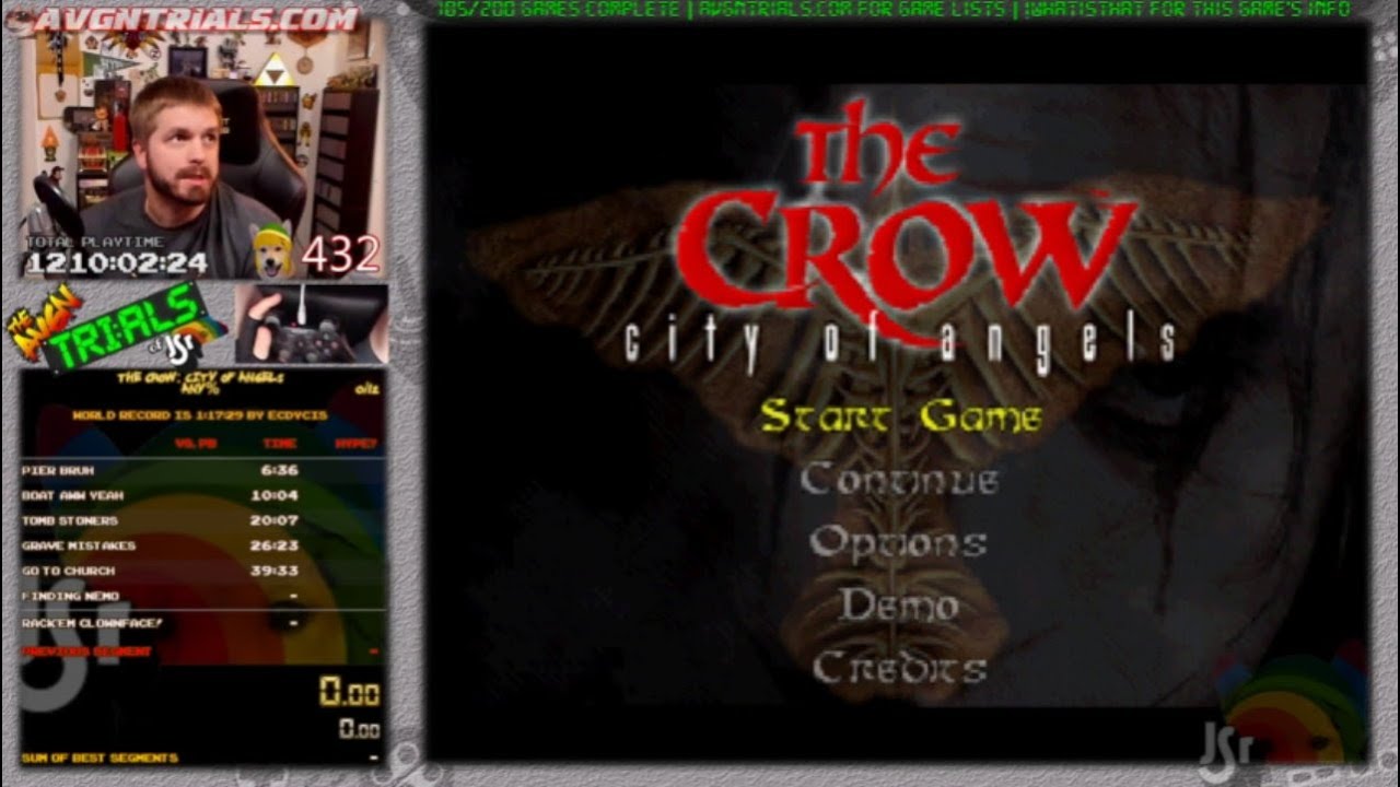 #106: The Crow: City of Angels Speedrun in 1:26:28! | The AVGN Trials ...