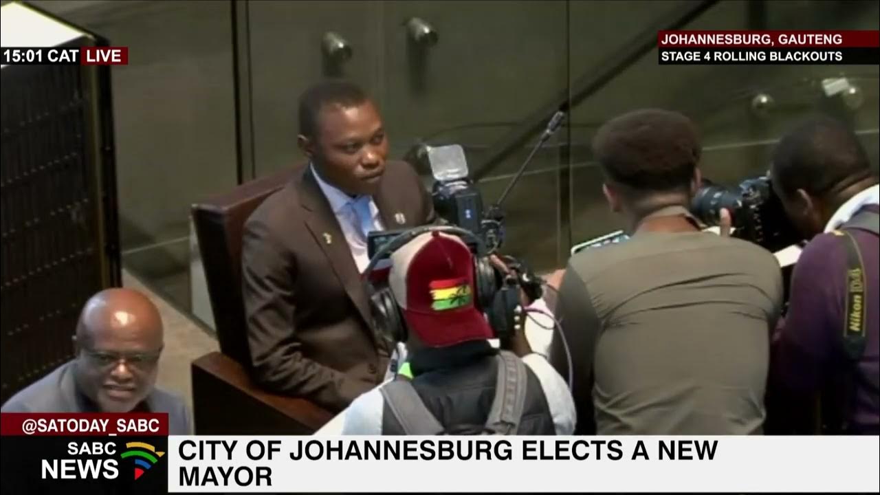 Al-Jama-ah's Kabelo Gwamanda is the new City of Johannesburg mayor - YouTube