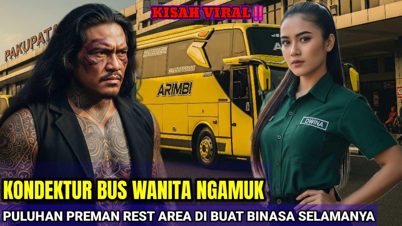 KISAH VIRAL‼️ KONDEKTUR CANTIK H4BISI PREMAN DI REST AREA PAKUPATAN ...