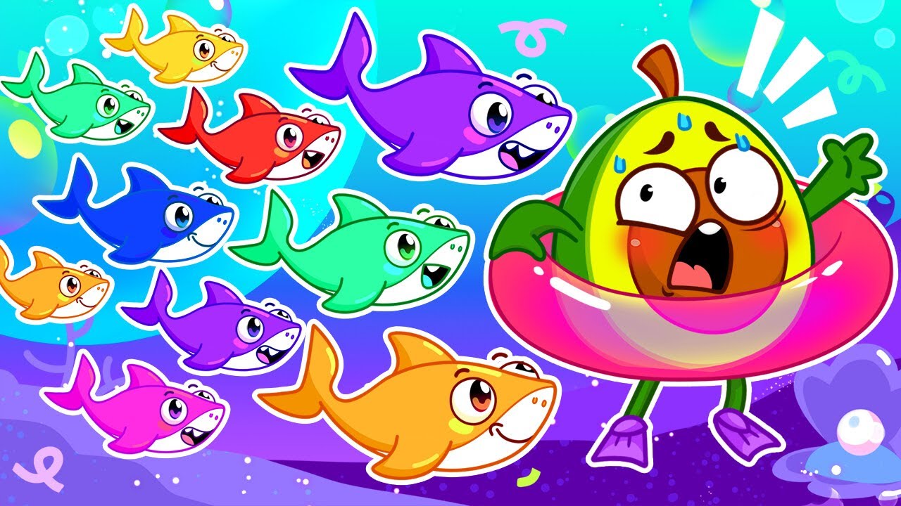Ten Little Sharks 🦈 Let's Be Friends 😍💗 | Best Kid Songs & Nursery ...