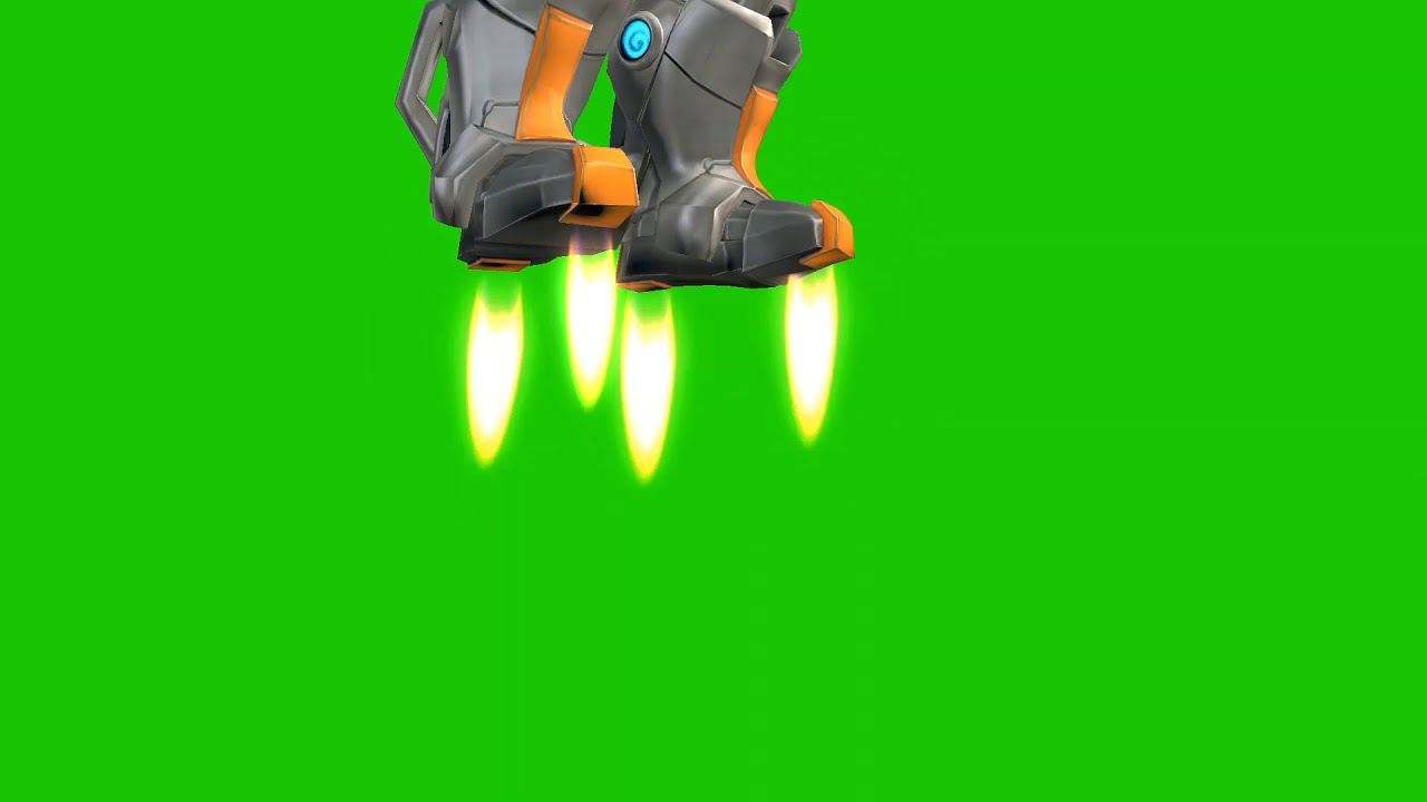 rocket boots with thrusters free green screen effect - YouTube