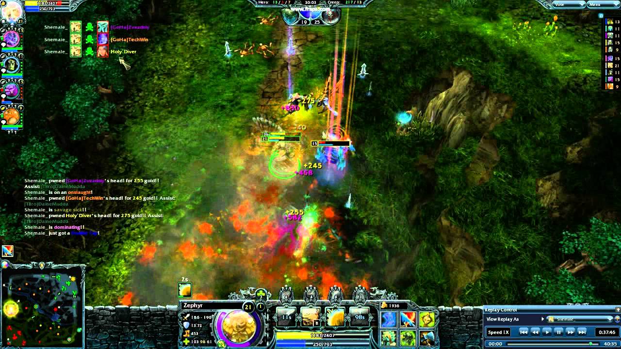 Heroes of Newerth Zephyr ANNHILATION - YouTube