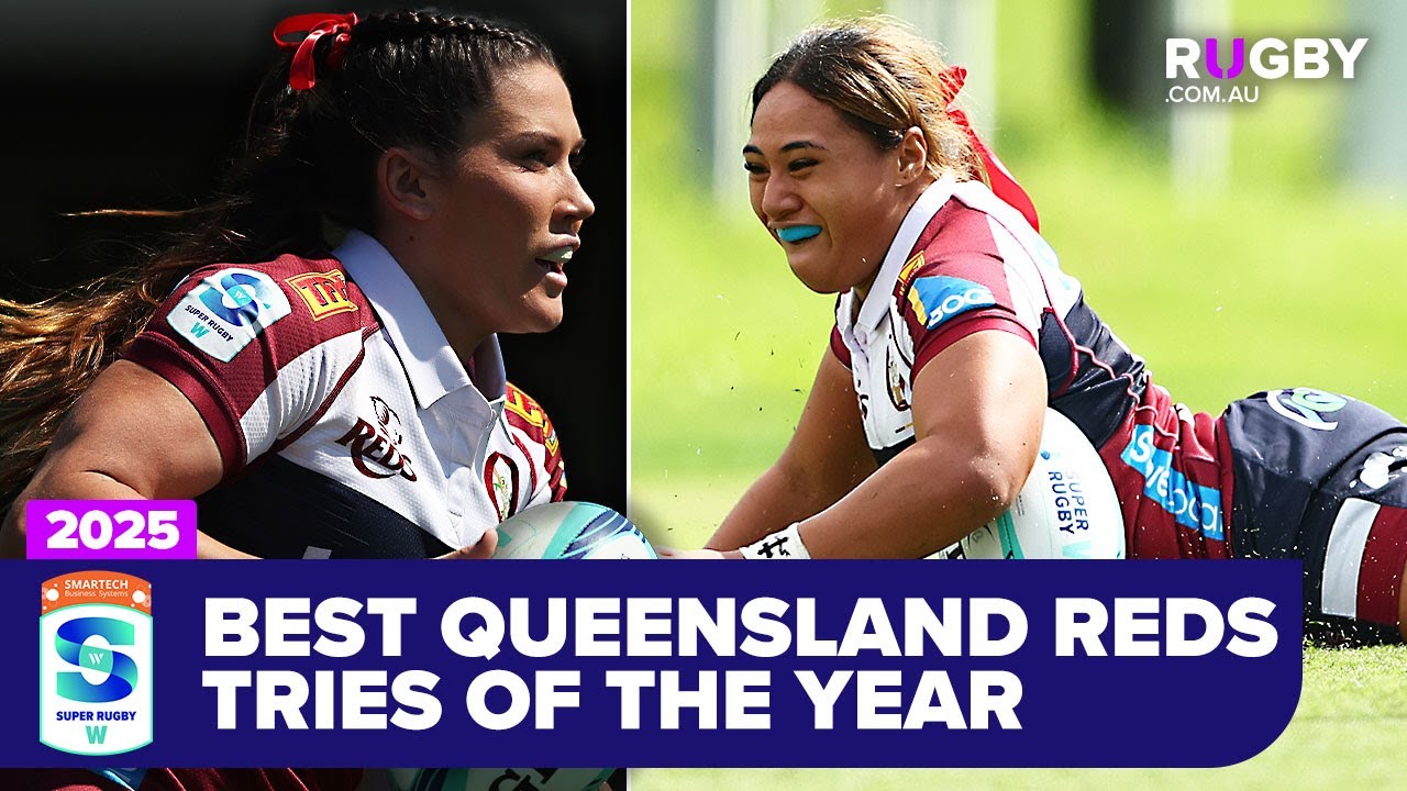 BEST Queensland Reds Women tries of 2025 | Super Rugby Women's - YouTube