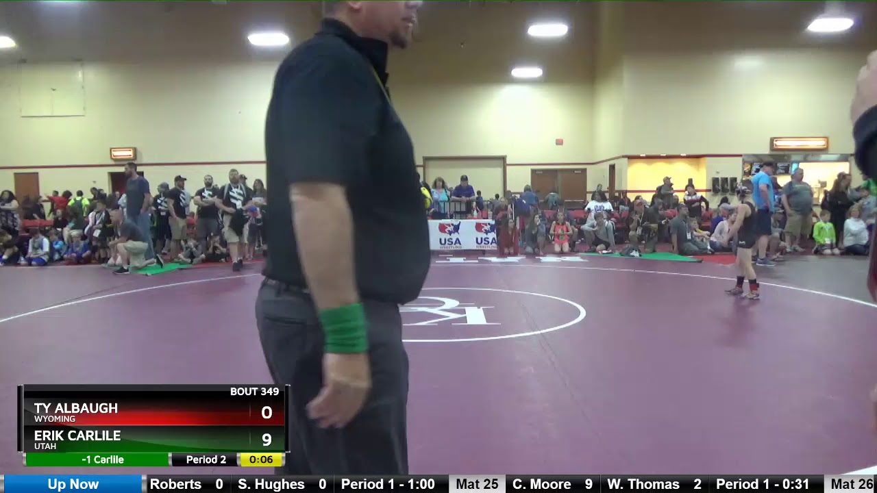 INT 57-62 Ty Albaugh Wyoming Vs Erik Carlile UTAH - YouTube